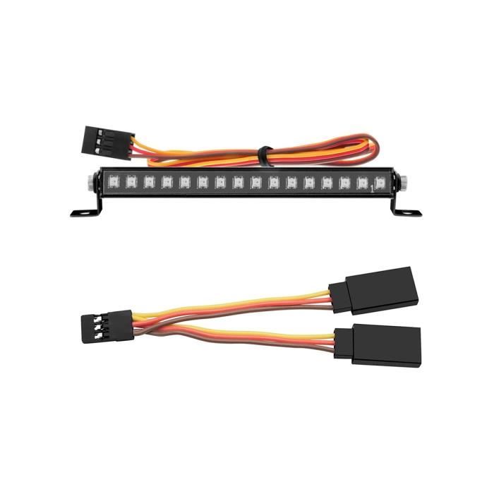 SODIAL-Lampe de Toit en MéTal 16 LED 8 Modes pour Barre Lumineuse de ...