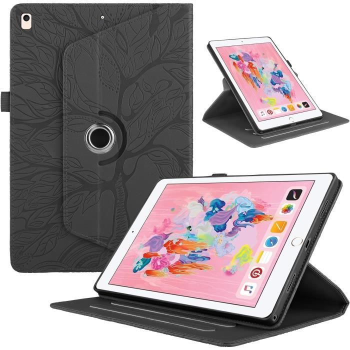 ETUI Ipad 10.2" 2021-2020-2019 9Th-8Th-7Th Gen Flip Pu Cuir 360°Rotatif ...