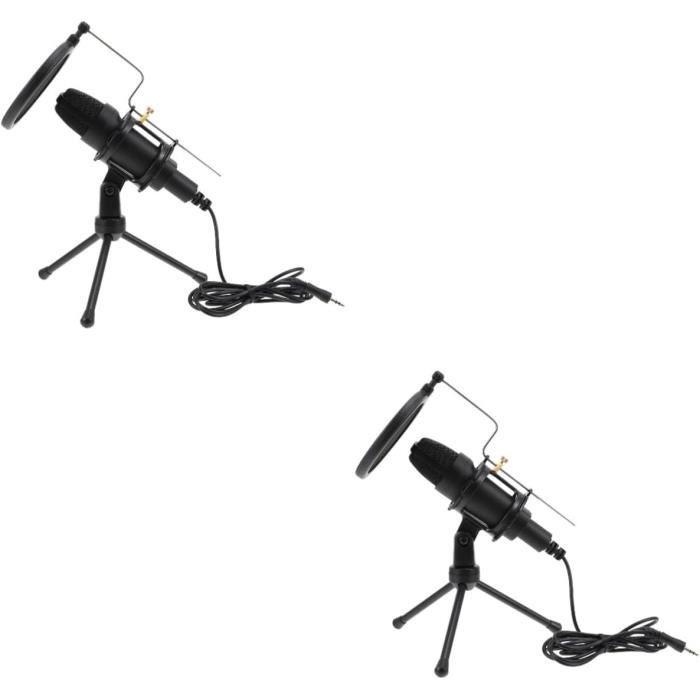 2 Ensembles Microphone À Condensateur Micro Polyvalent Microphone ...