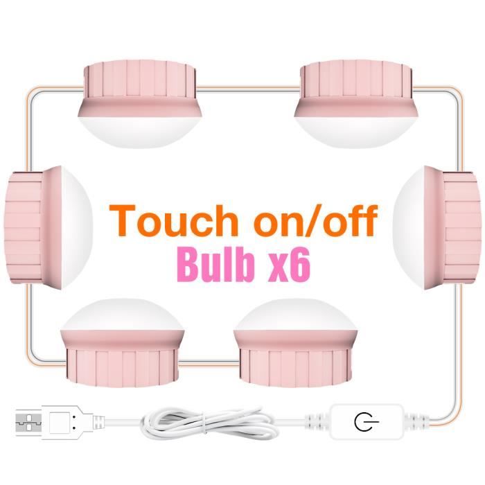 Defualt ,6 Bulbs-Nature White-Two Years Warranty--Lampe LED pour miroir ...