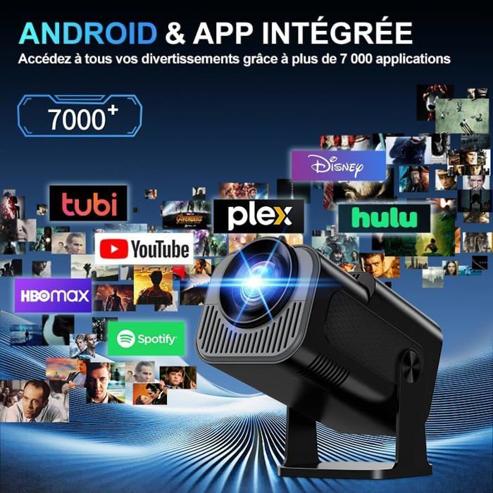 Vidéoprojecteur portable 4K - SWROSE - 4K, WiFi 6, BT 5.2, correction ...