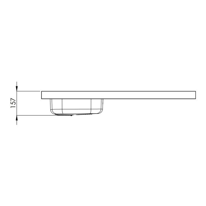 Evier kitchenette ISEO 1 cuve inox L1000mm - MODERNA - CPBD100A30 ...