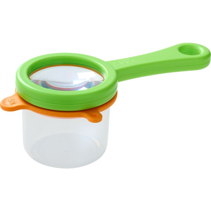 Boîte loupe 3 en 1 - HABA - 2 loupes - Grossissement x5 et x10 - À ...
