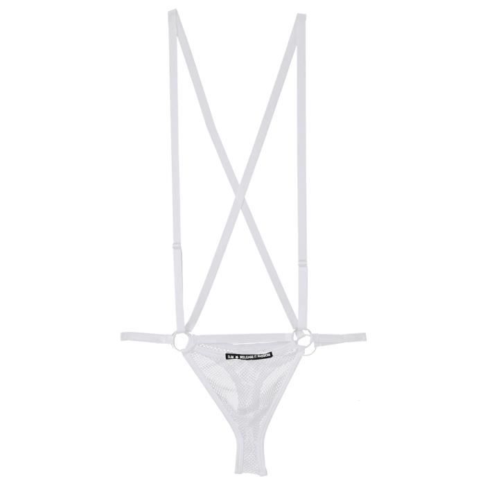 YOOJIA String Mankini pour Homme G-String Lingerie Bulge Pouch Briefs ...