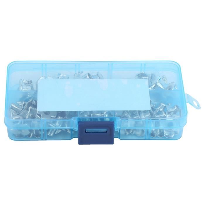 Crou en T Ensemble D'écrous en T à Quatre Dents, Kit D'assortiment D'écrous en T en Acier au ...