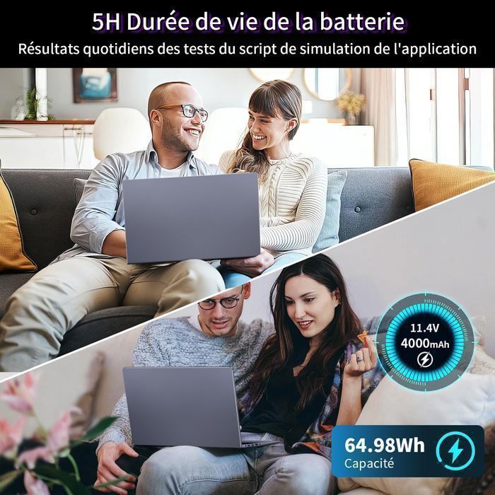 PC Portable,AMD Ryzen7 6800H(8C-16T, jusqu'à 4,7 GHz) 16Go DDR5,512Go M ...