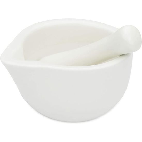 ® mortier et Pilon en Porcelaine - mortier à épices avec verseur ...