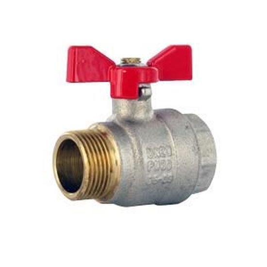 Vanne à sphère PN30 ACS Manette Papillon rouge ... - Cdiscount Bricolage