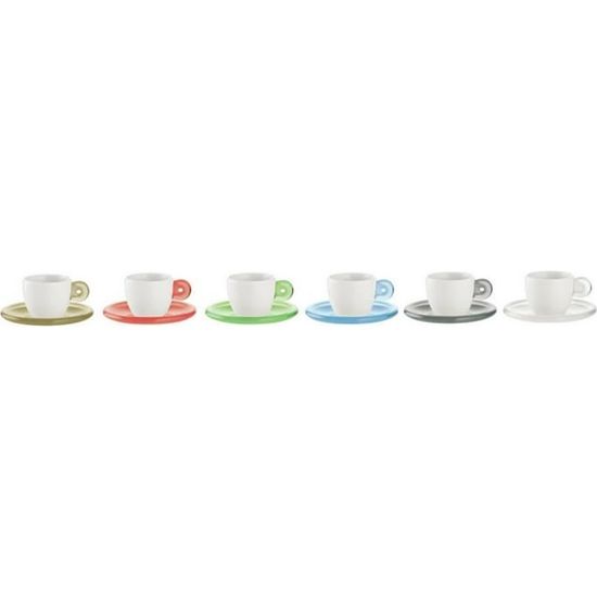 Set de tasses à café - GUZZINI - 26690352 - Porcelaine blanche - Anse ...