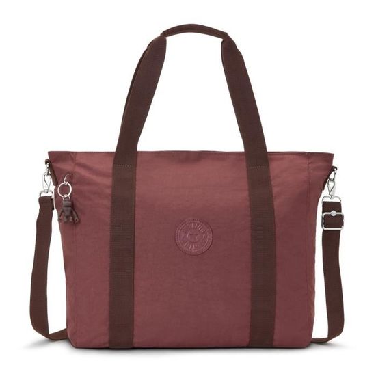 Kipling Basic Asseni Tote L Mahogany [186009] - sac à épaule sacoche ...