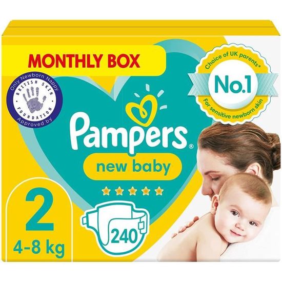 Couche Jetable Bebe - Limics24 - Couches Bébé Taille 240 Pièces ...