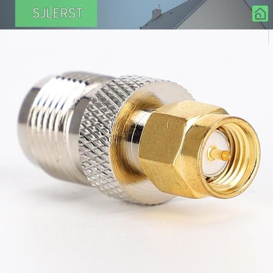Sjlerst Adaptateur Connecteur RF Coaxial TNC Femelle vers SMA Mâle (Lot de 2) - Cdiscount Bricolage