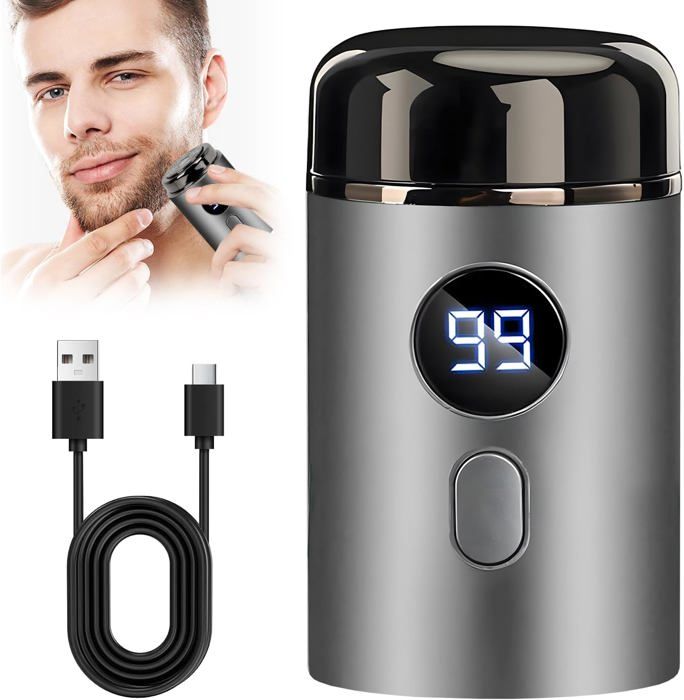Mini Shaver Electrique,Rasoir Electrique Portable Pour Homme,Usb ...
