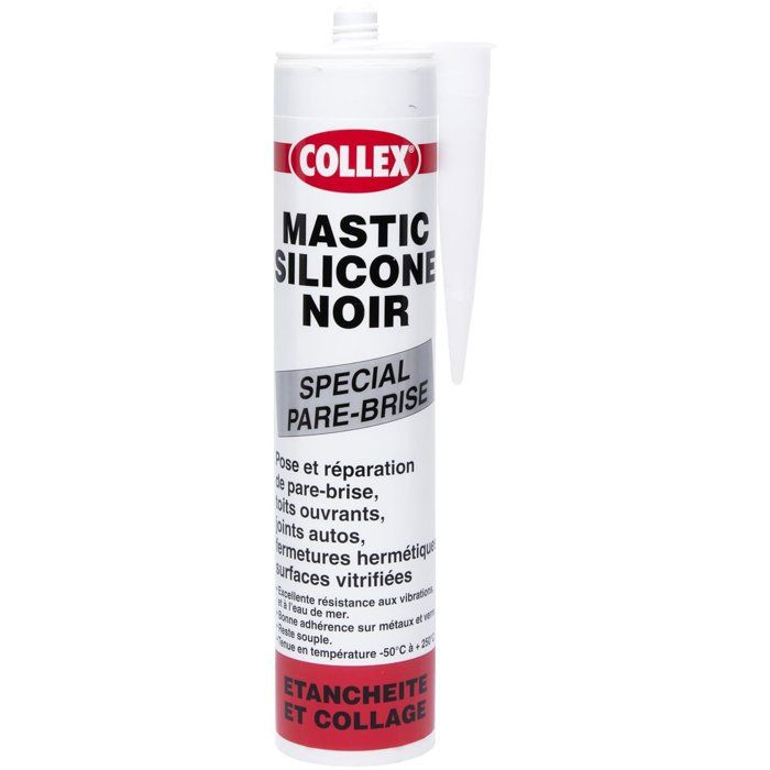Mastic silicone noir - GEB - Collex - Spécial pare brise, toits ...