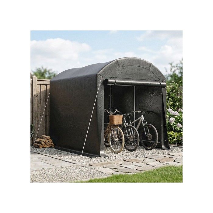 LARMNEE Tente de Garage, Abri à Vélos 182 x 182 x 205 cm, Abri à Outils ...
