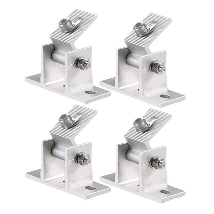 4 supports de modules solaires PV réglables individuellement Flat Top ...