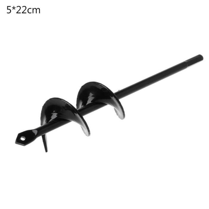 Tarière de jardin en spirale, 4 tailles, foret en spirale, tige ...