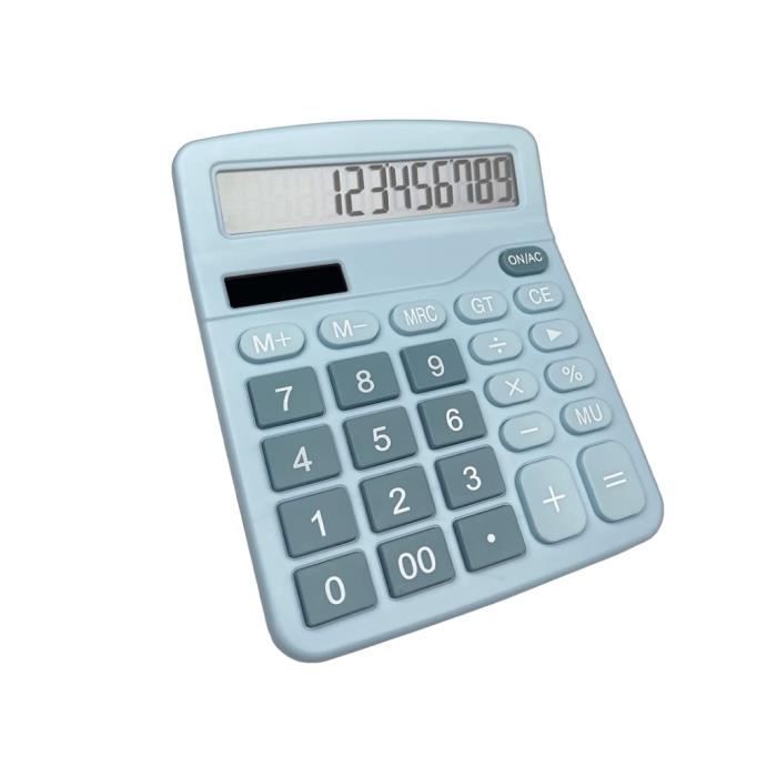 Calculatrice, Calculette de Bureau Solaire Grand Écran LCD à 12 ...