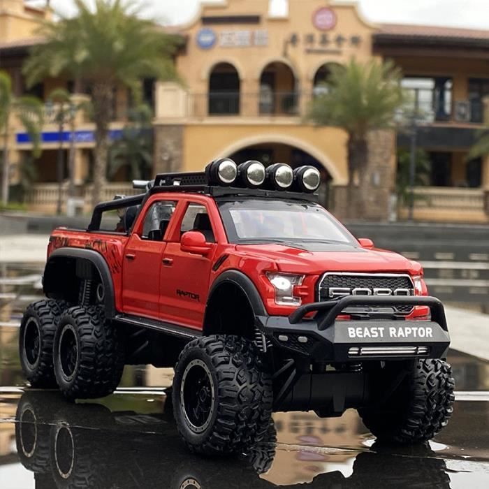 La couleur rouge Ford Raptor F150 – modèle de voiture tout-terrain en ...