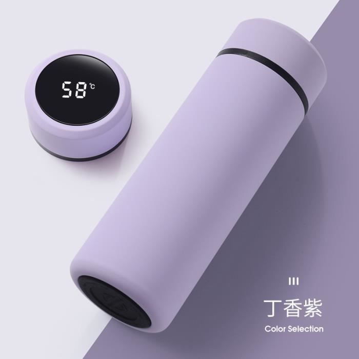 Bouteille isotherme,Bouteille isotherme intelligente en acier inoxydable,avec écran numérique ...