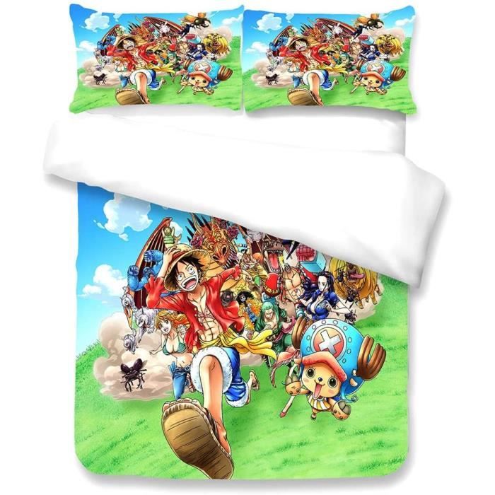 Housse De Couette One Piece Anime Parure De Lit Manga Avec Fermeture ... Housse De Couette One Piece Anime Parure De Lit Manga Avec Fermeture ...
