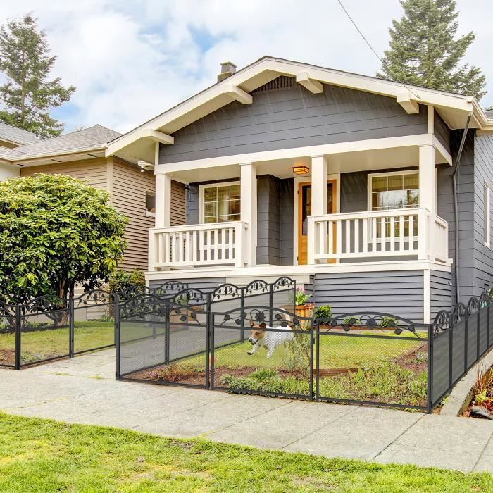 Clôture Jardin Décorative en Métal pour Motif Paysage - Lot de 5 ...