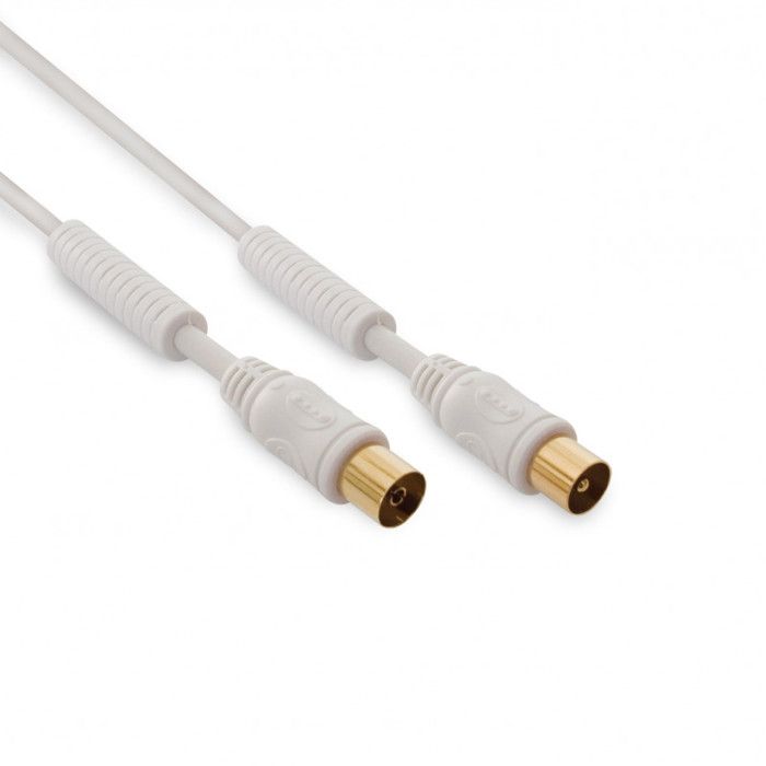 Câble TV coaxial - METRONIC - 1,5 m - Haute définition - Anti-parasites ...