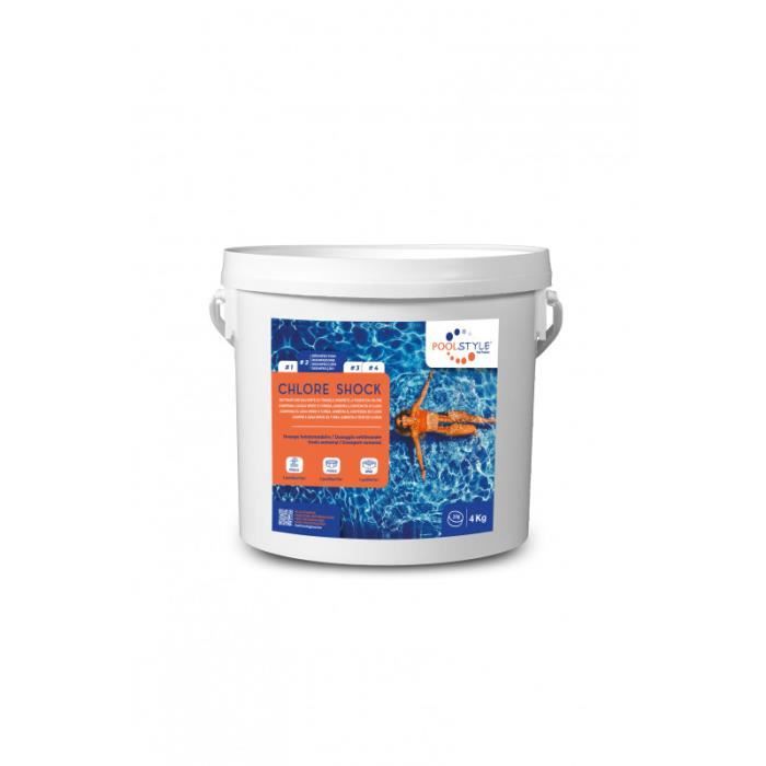 CHLORE SHOCK - 4 kg - Cdiscount Jardin