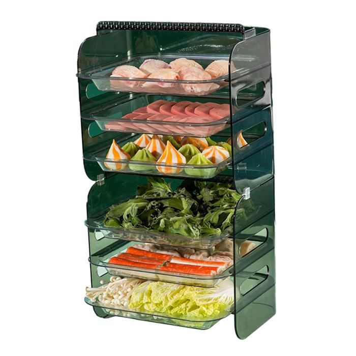 Plateau alimentaire multicouche - QIILU - Vert - Matériau PET ...