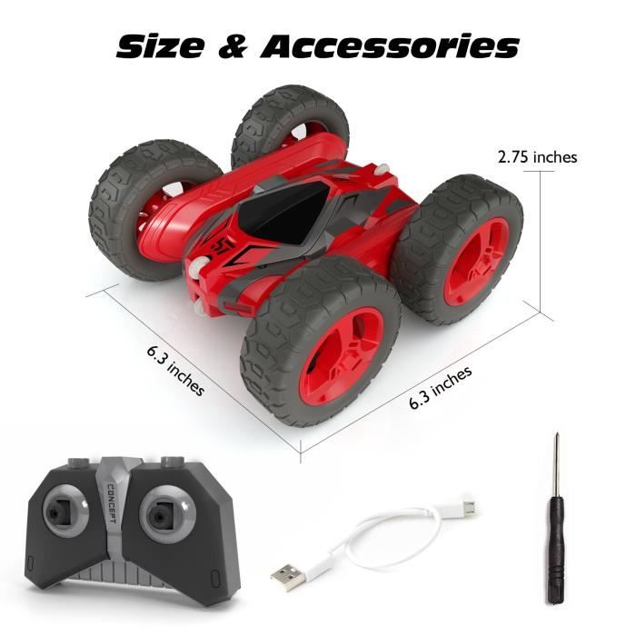Voiture RC - RUMOCOVO - WJQYS8902B - Buggy déformable - 360 degrés - 4 ...