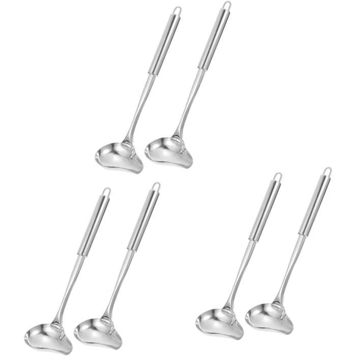 6 Pièces Cuillère À Sauce En Acier Inoxydable Mini Louche À Sauce ...