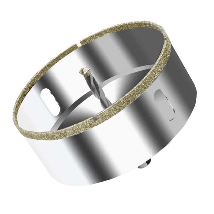 Scie Cloche Diamantée 100 mm avec Foret Guidage de Centrage, Scie ...