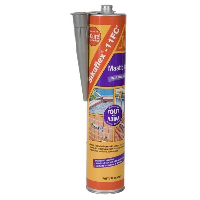 Mastic colle polyuréthane SIKA Sikaflex 11 FC Plus - Gris - 380g ...