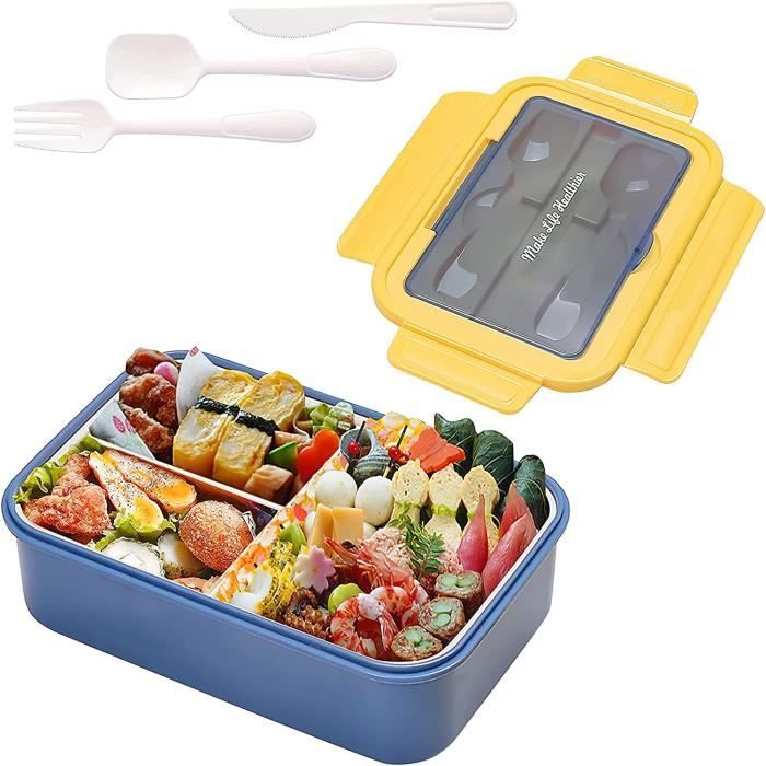 ZENG Lunch Box, Bento Lunchbox pour Adulte Enfant 1400 ml Portable Avec ...