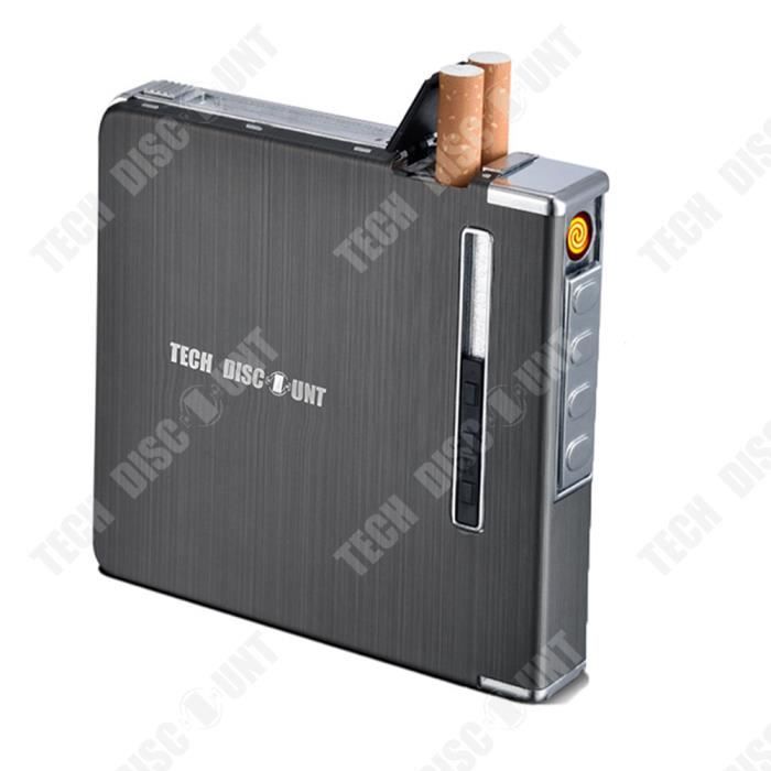 TD® Boîte à cigarettes automatique en alliage d'aluminium, 20 pièces ...