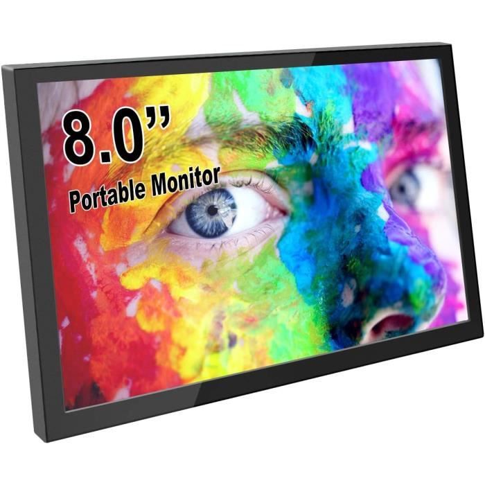 Ecran Portable, 8 Pouces Hdmi Moniteur Externe 1280X800 Avec Haut ...