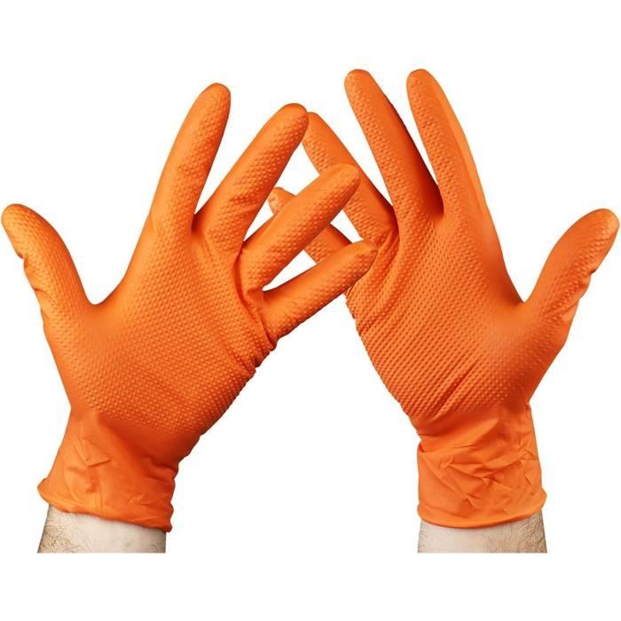 Gants Nitrile Diamanté Taille M (X1 Pack 50 Unités), Gants De Travail ...