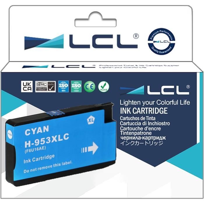 Cartouche D'Encre Compatible 953 953Xl F6U12A F6U16Ae High Yield (1Cyan ...