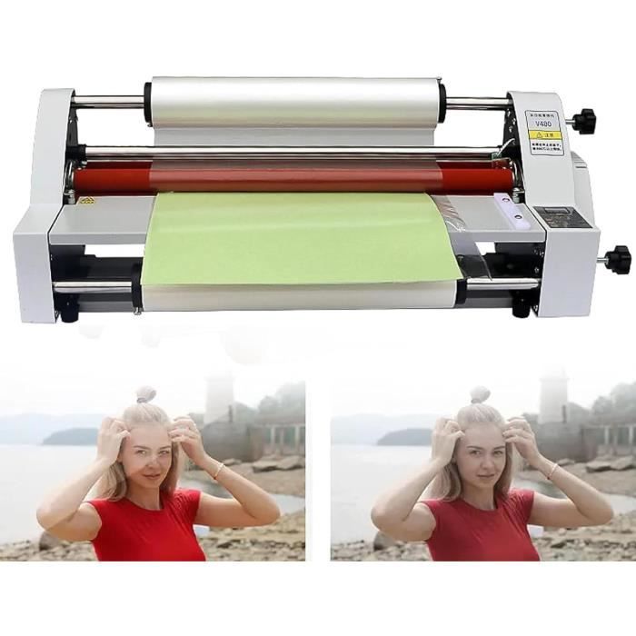 800w Machine à Plastifier Simple-Double Face A2 A3 A4 Hot Cold Roll ...