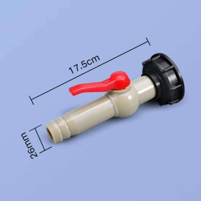 WE09101-Adaptateur de réservoir d'eau pour robinet de jardin. S60X6 IBC ...