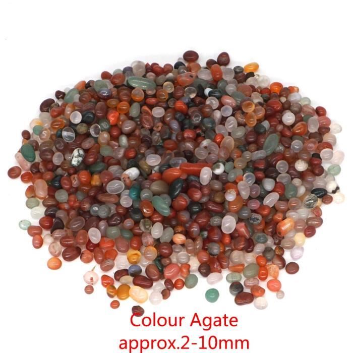 GALET,Colour Agate-50g--Pierres naturelles en vrac, cristal de guérison ...