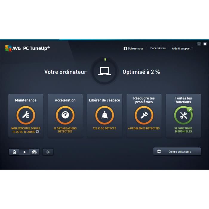 Logiciel - MYSOFT - AVG PC TuneUp 2025 - Licence 5 Postes - Windows 10 ...