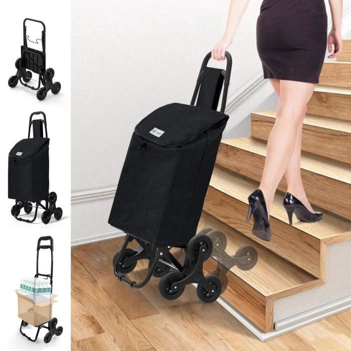 VOUNOT® Chariot de courses 2 en 1 pliable oxford - caddie et diable ...