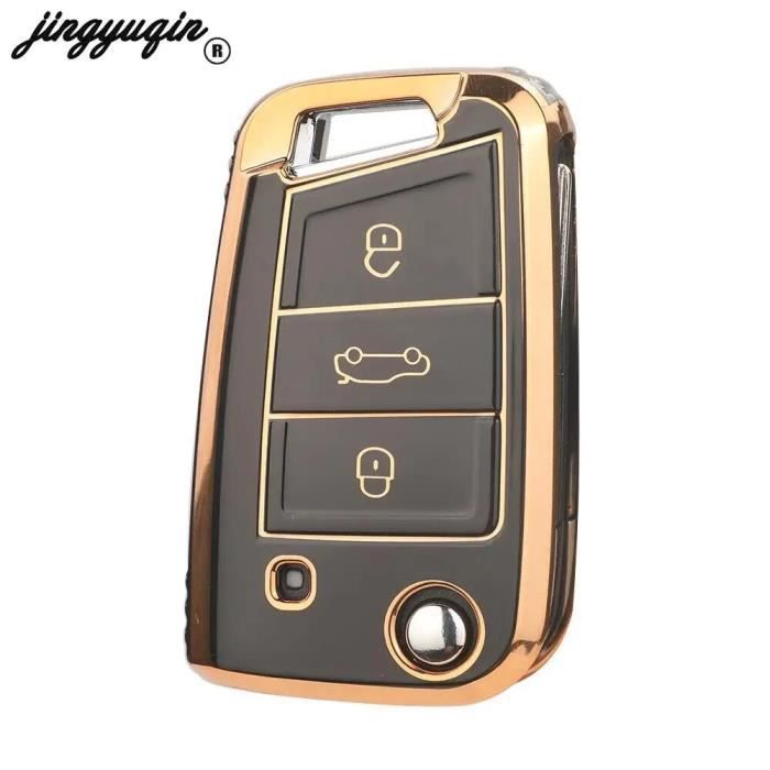 Vert-Juste de protection pour clé de voiture pliante, Coque en TPU pour ...
