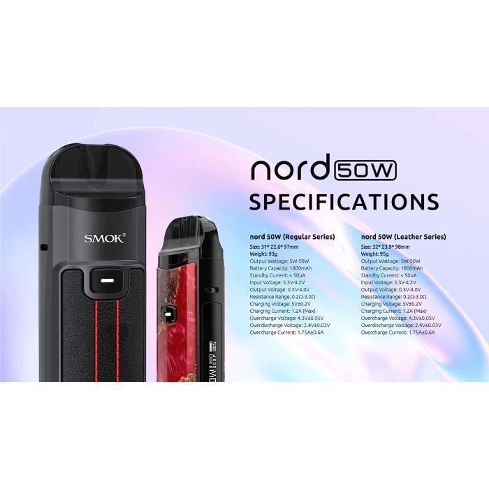 Original Nord 50W Kit 1800mAh Battery 4ml LP2 Pod 4.5ml Cartridge Fit ...