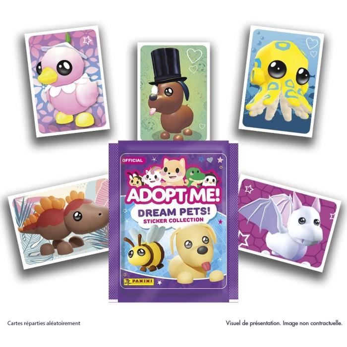 Pack de démarrage - PANINI - Adopt Me! Roblox - Album + 2 pochettes - 1 ...