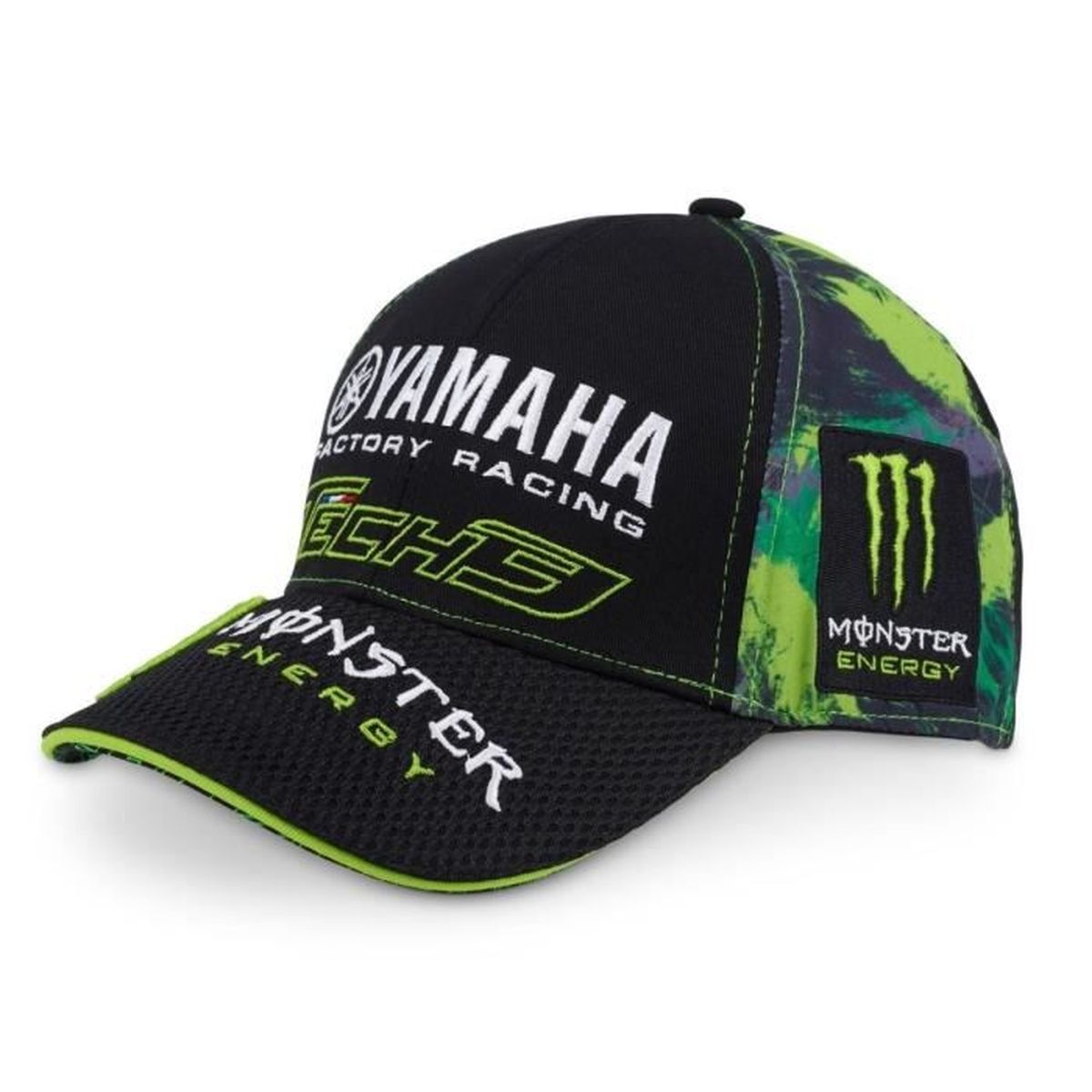 CAP Curved Peak Monster Energy Camo Bike MotoGP Superbike Yamaha Tech3 ...