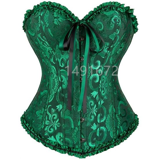 Corset vert,Bustier Sexy pour femmes,grande taille,Corset,Blouse à ...