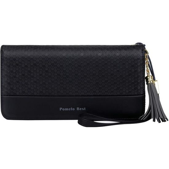Porte Carte Femme Portefeuille Femme Grand Format Pomelo Best - Design ...