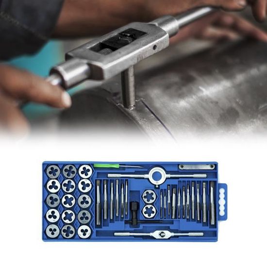 Jeu de 40 kit de taraudage - UISEBRT - pour filetage métrique intérieur et extérieur - Cdiscount ...